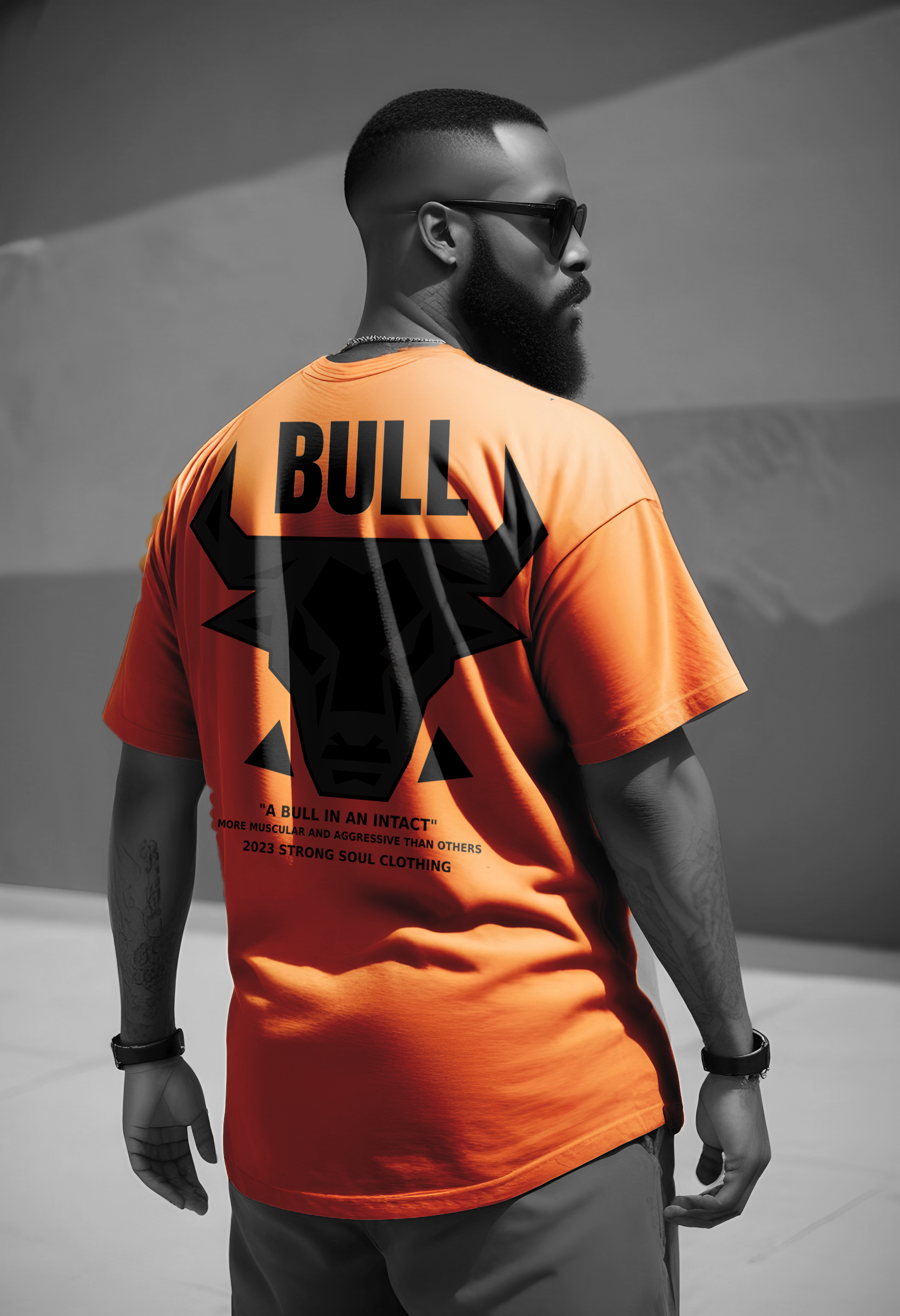 Oversized T Shirt - THE BULL - 15 Days Return – Strong Soul
